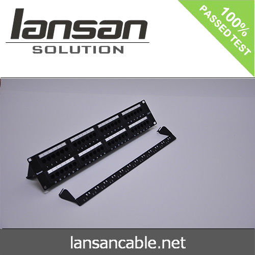 OEM UTP 24 Port Cat6 Modular Patch Panel RJ45 8 In 1 Station ID Modular