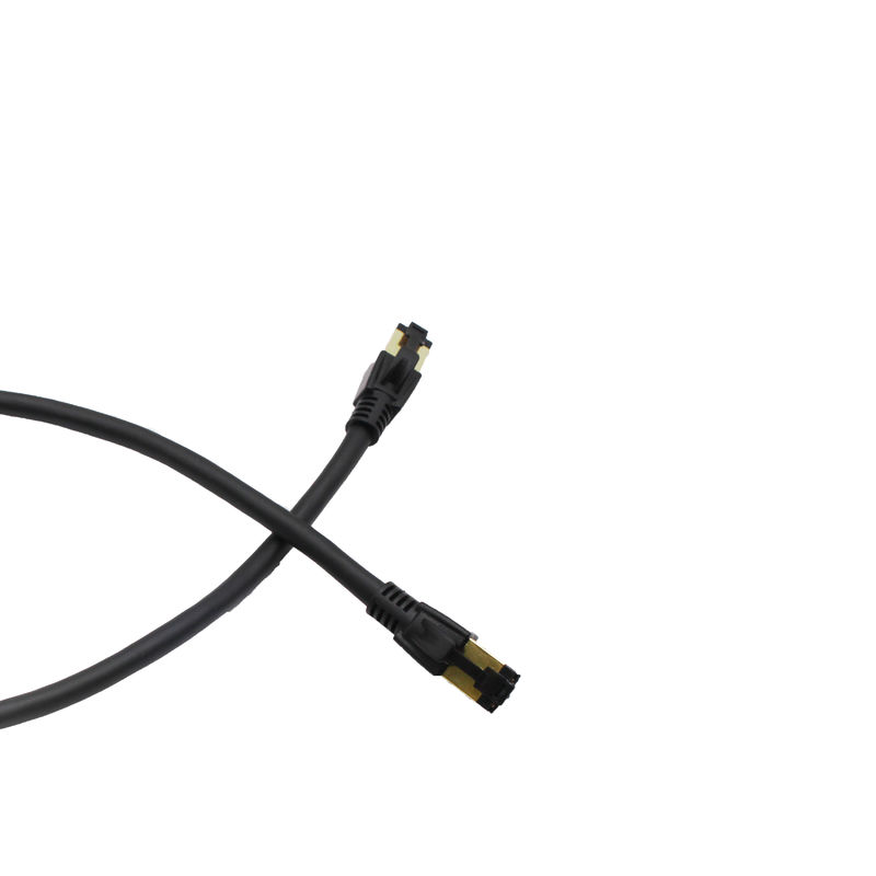 600MHz CAT8 SFTP Patch Cord Ethernet Cable Matter Soft PVC Jacket For ...