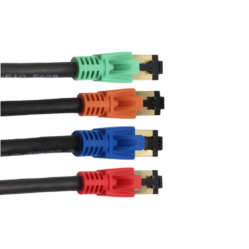High Speed 600MHz Cat7 Patch Cord 10Gbps Rj45 Connector Cat7 SFTP Cable