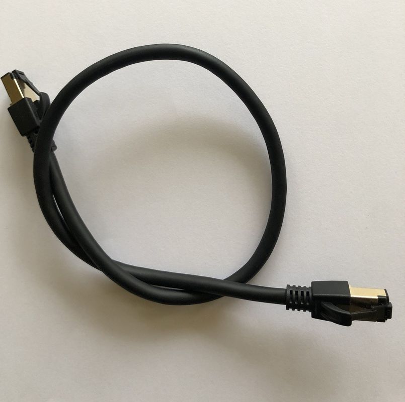 600MHz CAT8 SFTP Patch Cord Ethernet Cable Matter Soft PVC Jacket For ...