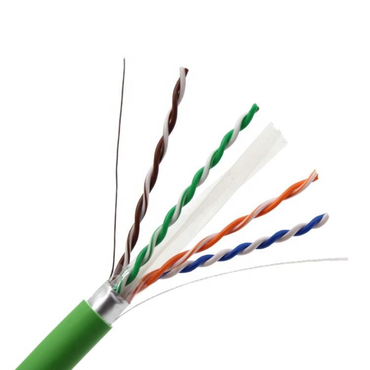 Indoor 4 Pairs CCA Cat 6 FTP Cable 305m Pull / Box Network Cable