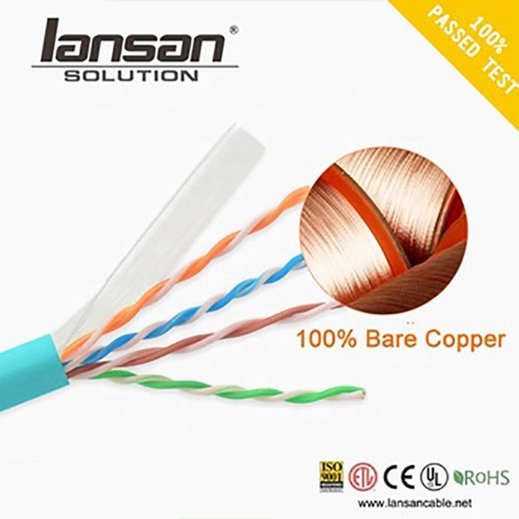 CAT6 UTP CCA Or BC Cable PVC RoHS PVC LSZH Storage Temperature -40℃ To +70℃