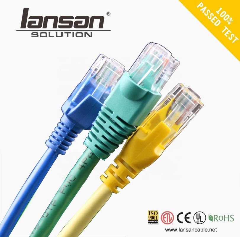CAT6 UTP Copper ROHS PVC Network Patch Cable Customzied colors jacket ...