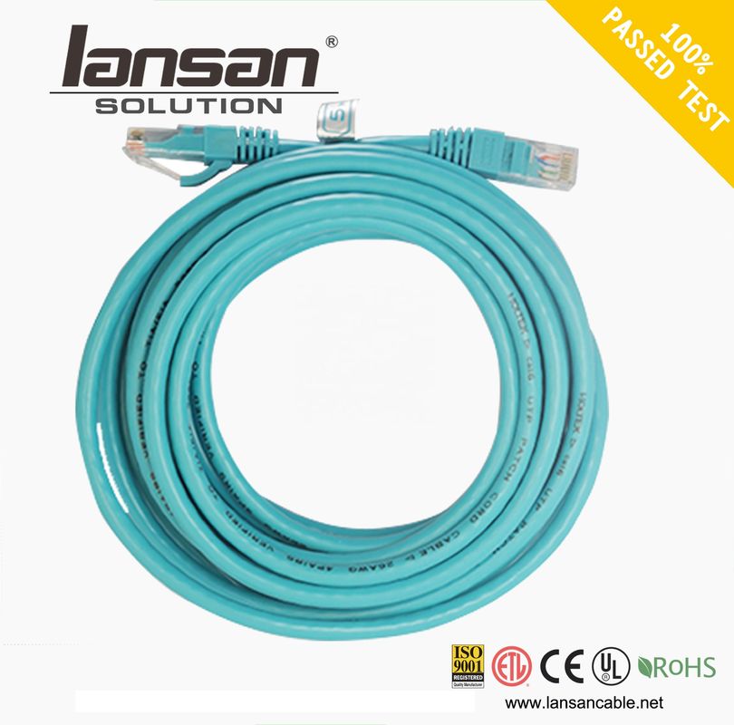 CAT6 UTP Copper ROHS PVC Network Patch Cable Customzied colors jacket ...