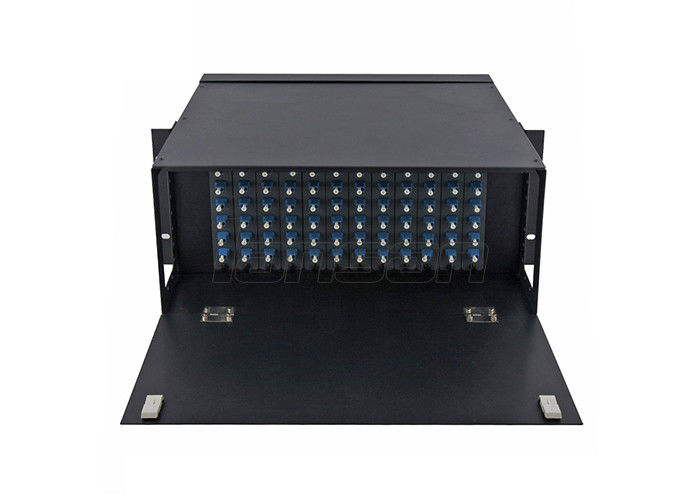 FTTH / CATV Fiber Optic Cable Assembly 4u 19 Feets 144 Port Fiber Patch ...
