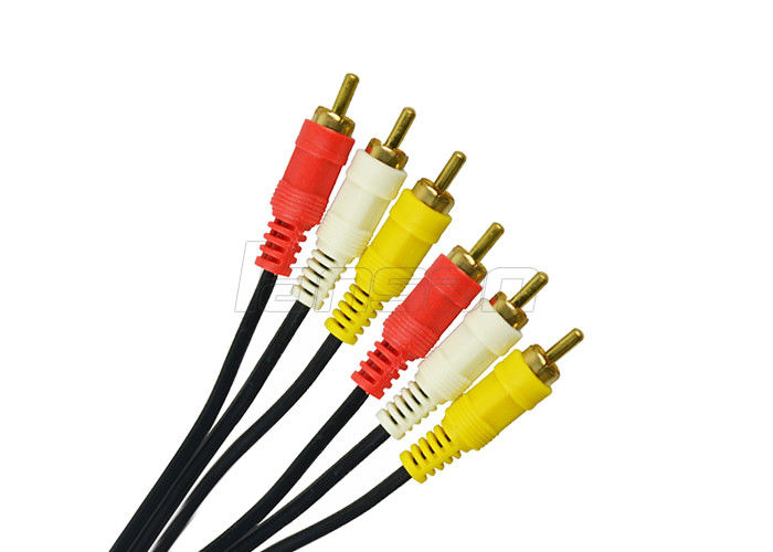 Round Special Cables RCA Video Cable 2 RCA 3 RCA Cable 2R / 3R For CCTV ...