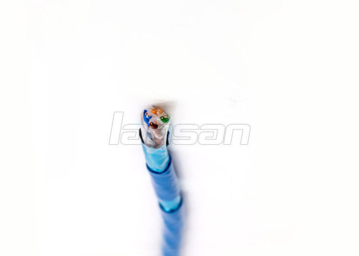 HDPE Insulation Cat6 Ethernet Lan Cable ETL FTP 4 Pair Shielded 0.57mm CCA