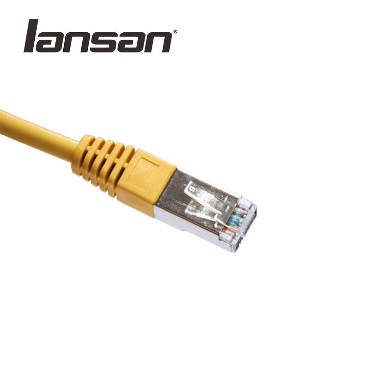 Bare Copper Category 6a Cable , Round PVC STP Ethernet Patch Cable 2m ...