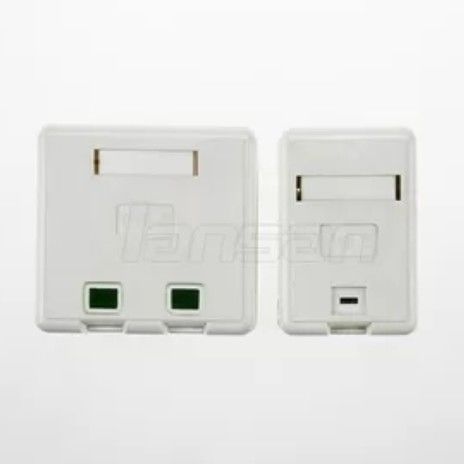 UK ABS Network Cable Assembly ETL Cat5e One Port Faceplate ABS PC