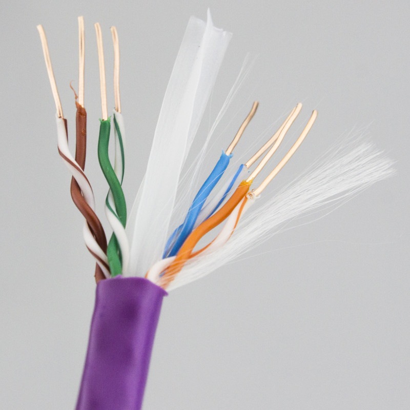 PVC Unshielded Copper Clad Aluminum Cat6 Cable 23AWG Cat6 Network Cable