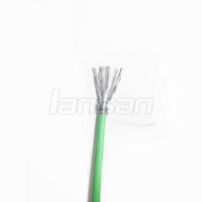 LSZH Jacket SFTP Cat7 Cable Network HDPE PVC 0.57mm Copper