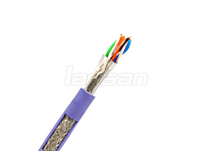 Indoor Cat 5e Lan Cable UTP 24AWG 4 Pairs 0.5mm CCA Conductor For Multi ...